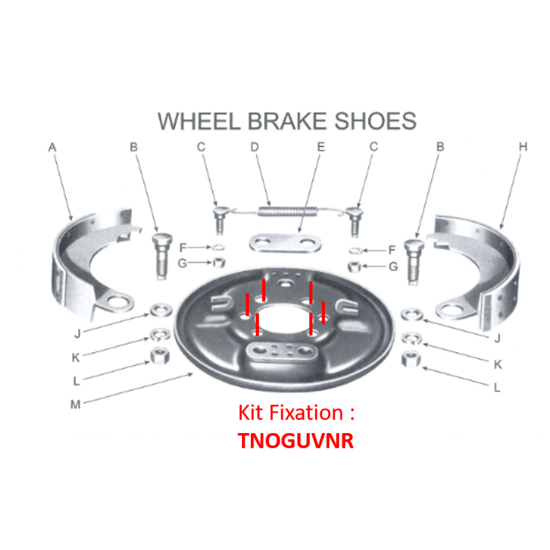 A.A. Marked Front Axle Swivel Bolt Set